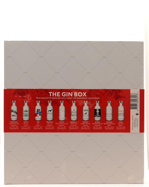 Køb The Gin Box World Gin Tour Gavesæt » Fri Fragt*